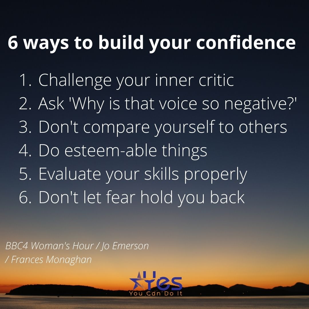 6 ways to build your confidence – Yes, You Can Do it